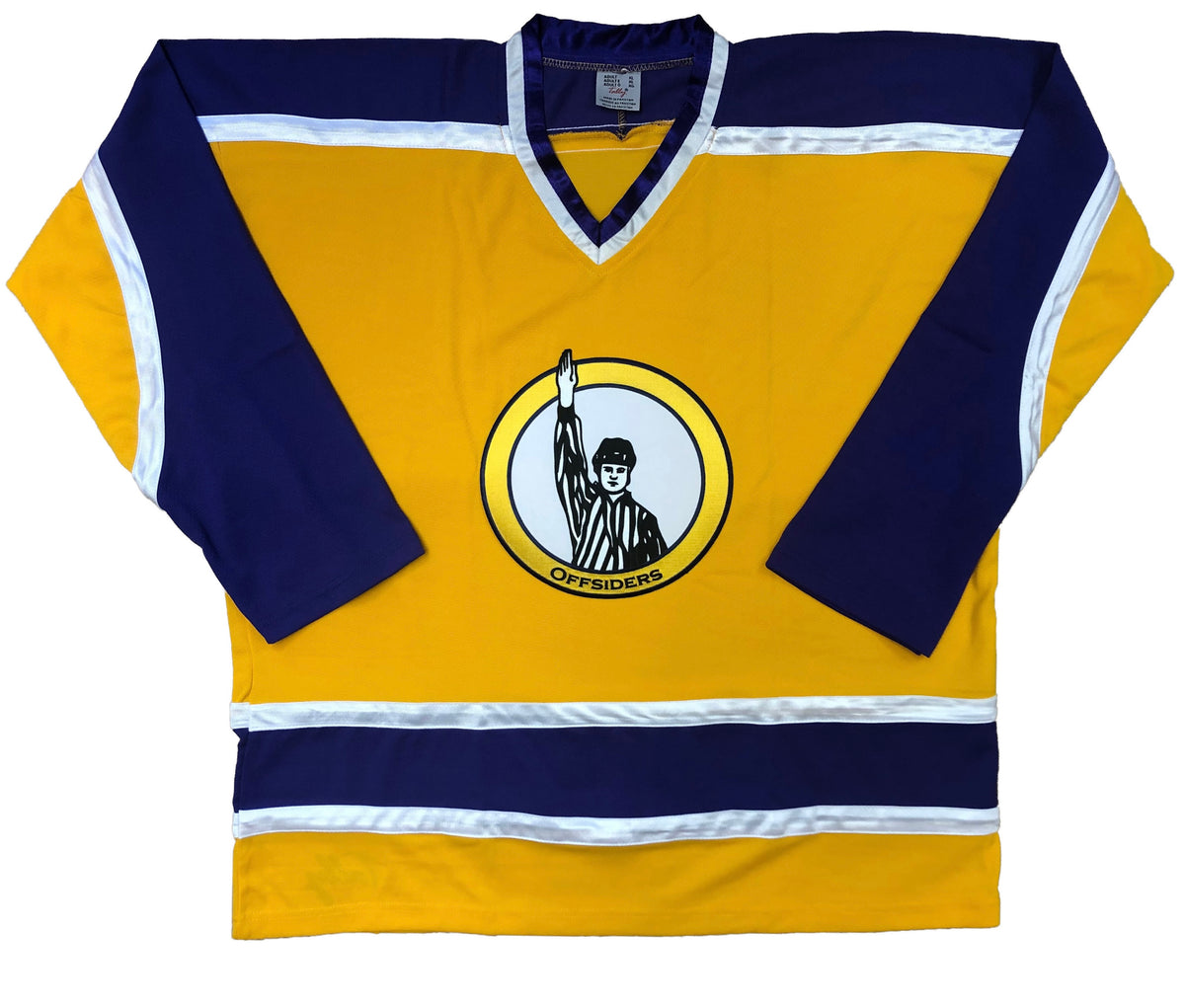 Purple and Gold Hockey Jerseys with the Offsiders Twill Logo – Tally ...