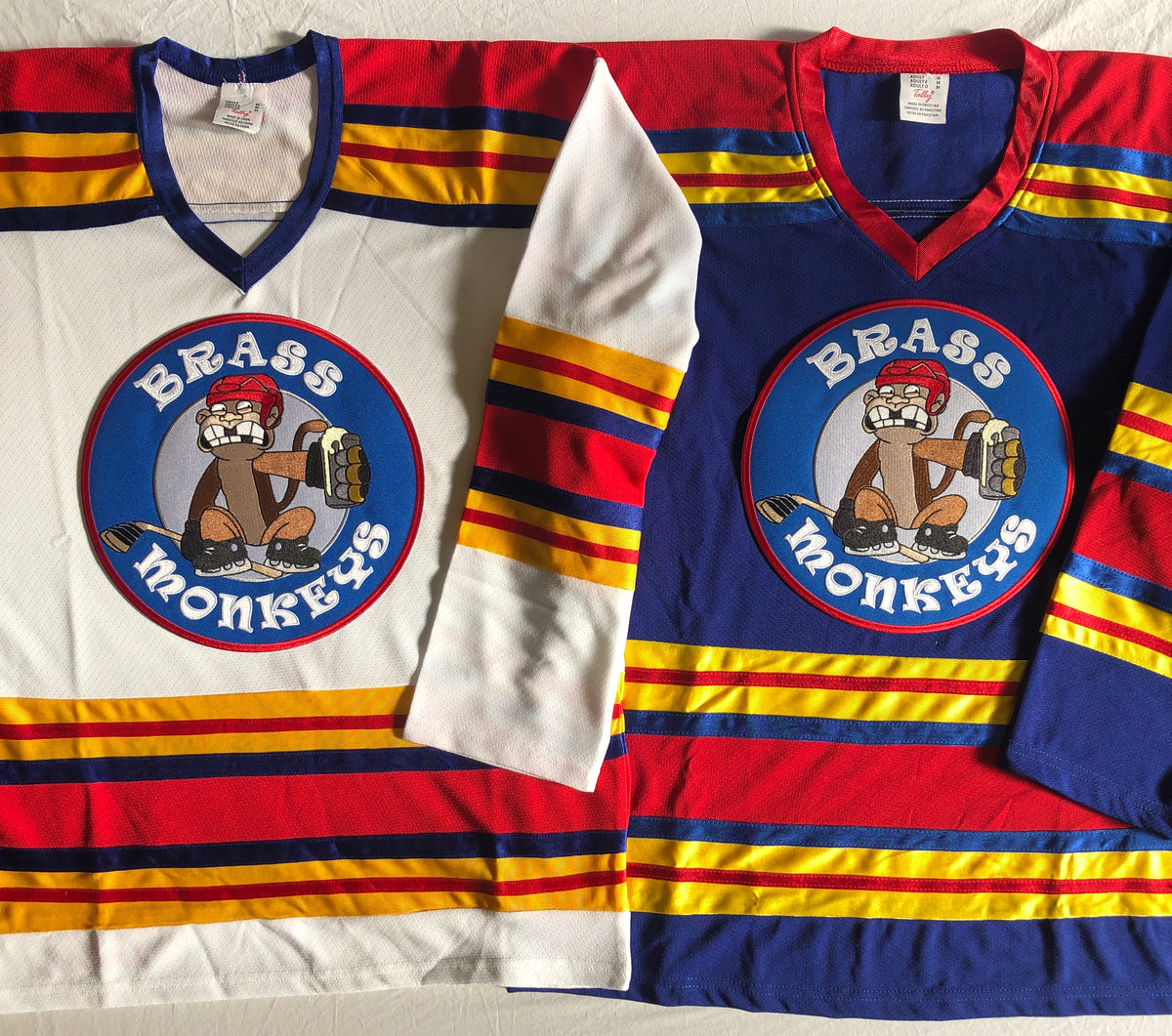 Custom Hockey Jerseys with the Brass Monkeys Twill Logo – Tally Hockey ...